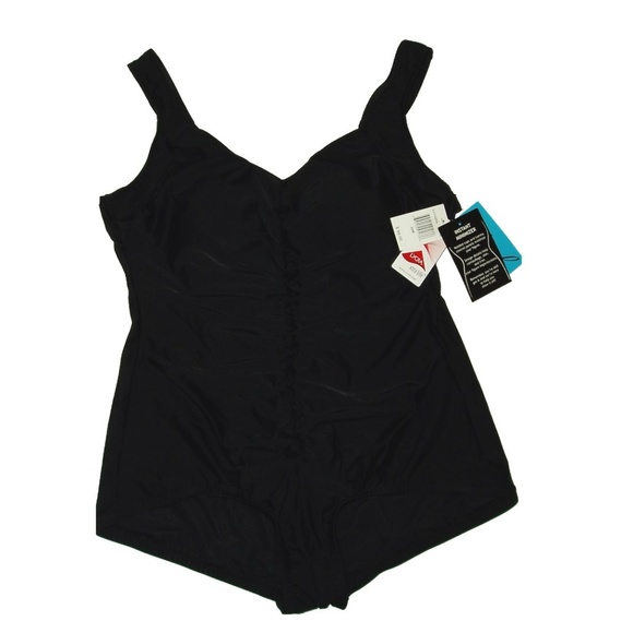 Azul | Swim | Women Plus Size Swimsuit Black Instant Minimizer | Poshmark